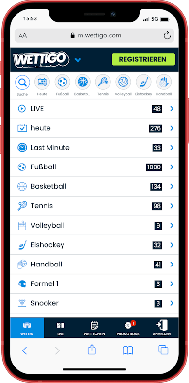 Wettigo Schweiz – Link, 500 CHF Bonus & Gratiswette sichern